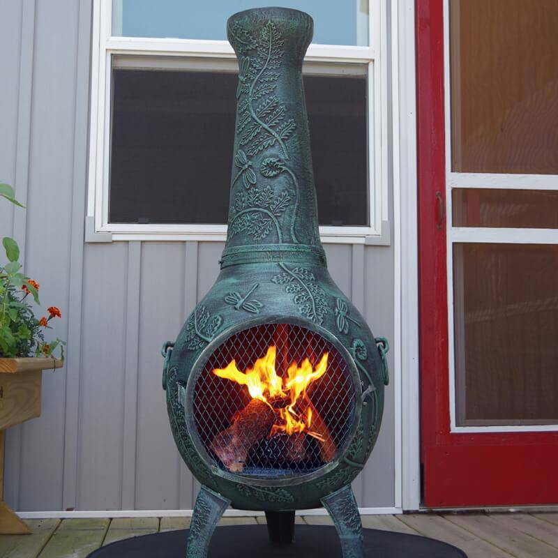 The Dragonfly Chiminea | Relax with a Blue Rooster Chiminea