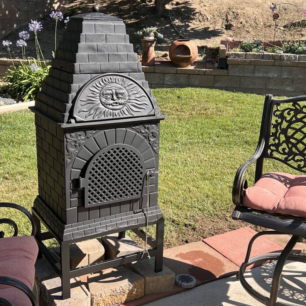 The Casita Grill Chiminea | The Blue Rooster Company